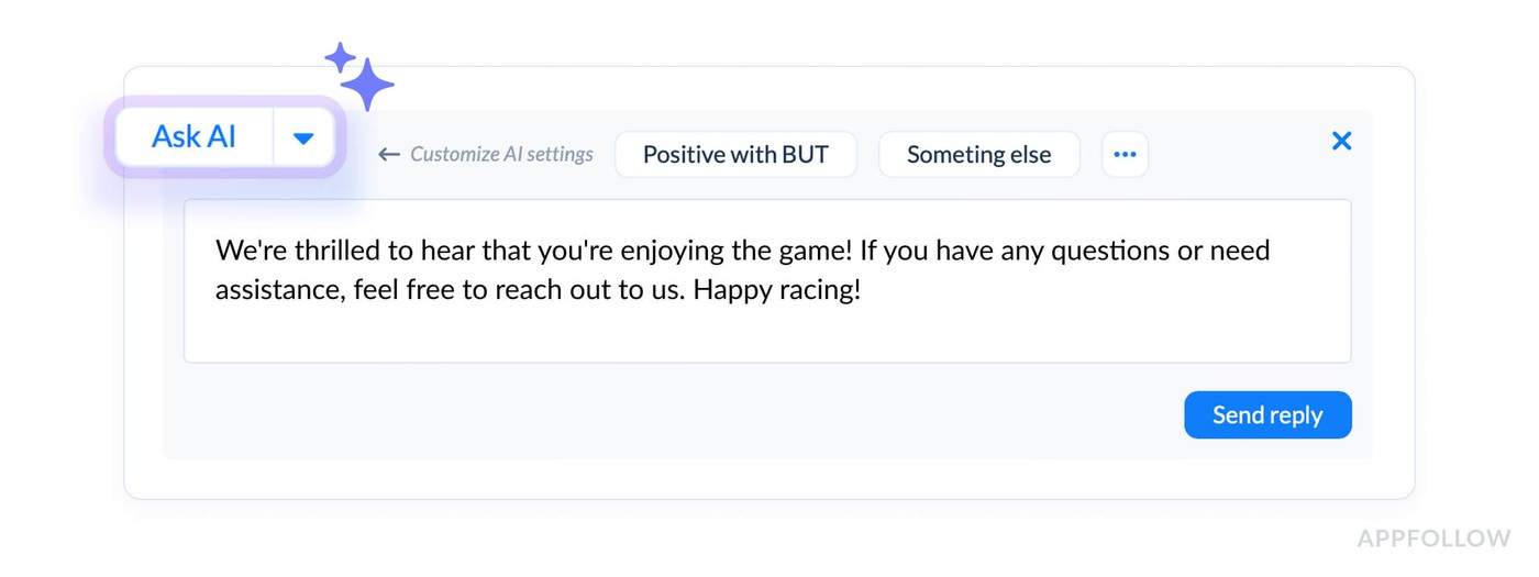 50 positive review response examples [+15 negative cases]